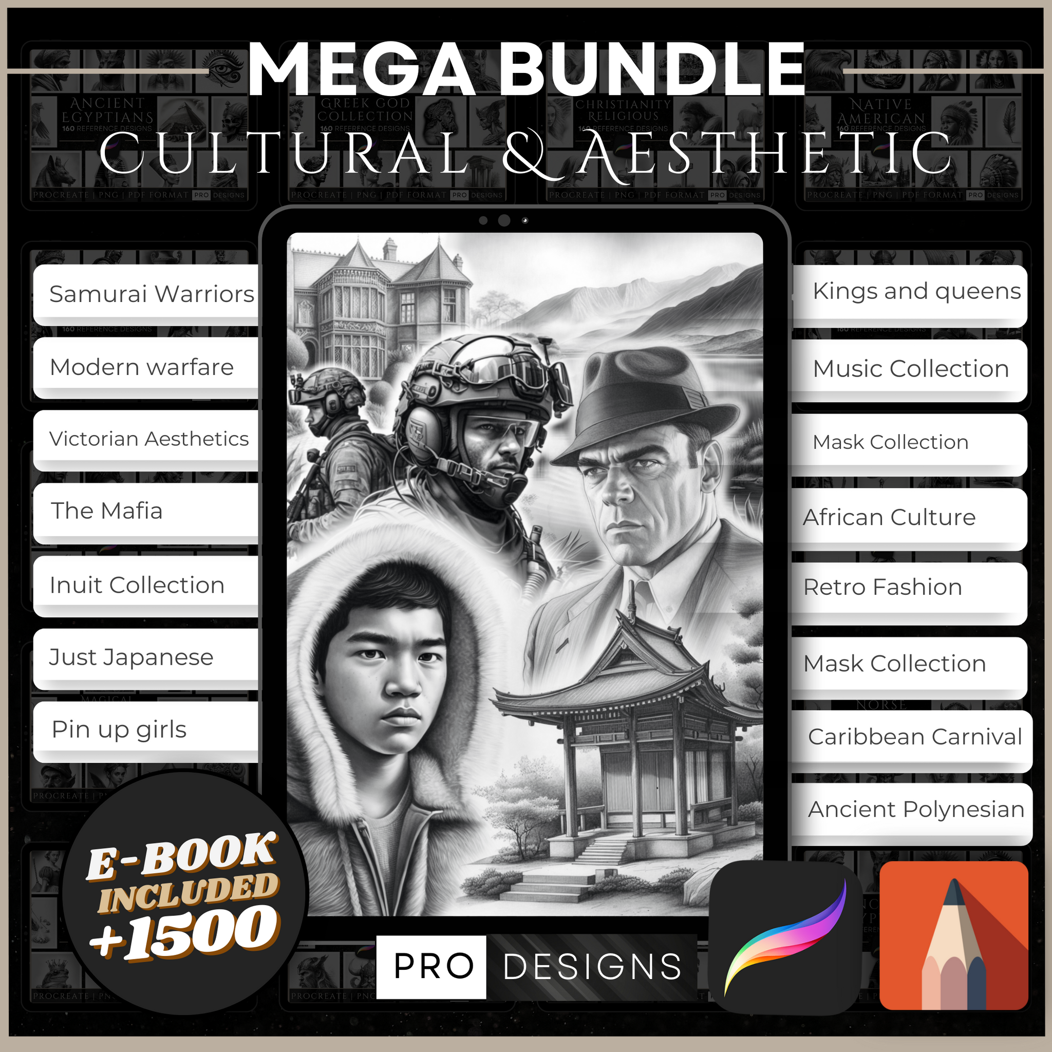 "Cultural & Aesthetic Collection Mega Bundle: A Global Artistic Journe