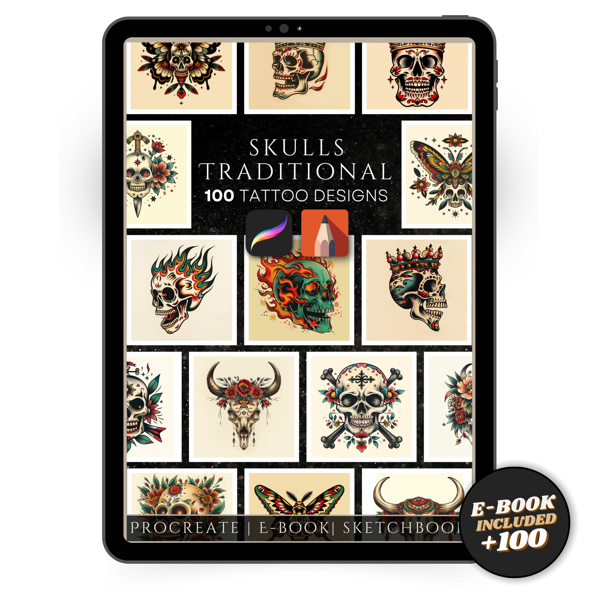 "Traditional Skulls" – Bold & Iconic Tattoo Designs Inspired by Classi
