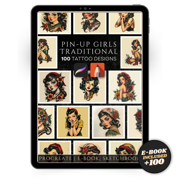"Traditional Pin-Up Girls" – Bold & Timeless Tattoo Designs Celebratin