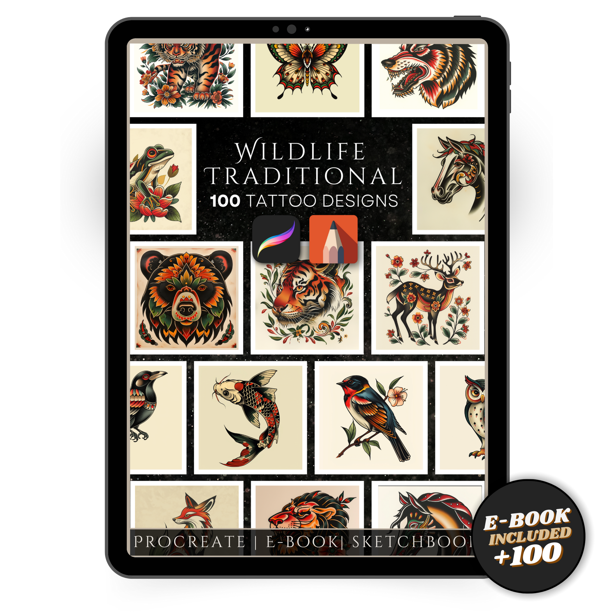 "Traditional Wildlife" – Bold & Iconic Tattoo Designs Inspired by the