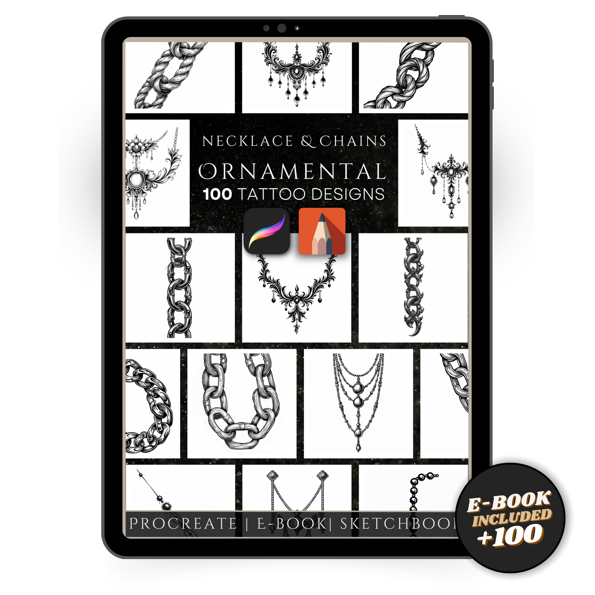 Ornamental Necklaces & Chains – Intricate Tattoo Designs with Elegant